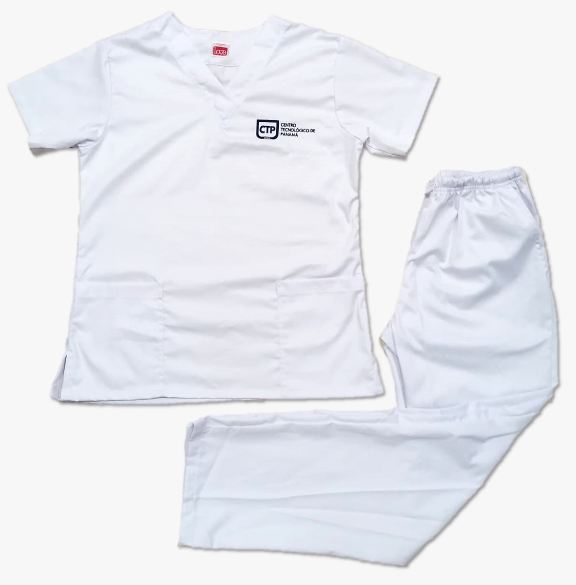 UNIFORME DE ENFERMERIA CTP - BLANCO– confeccionespanama